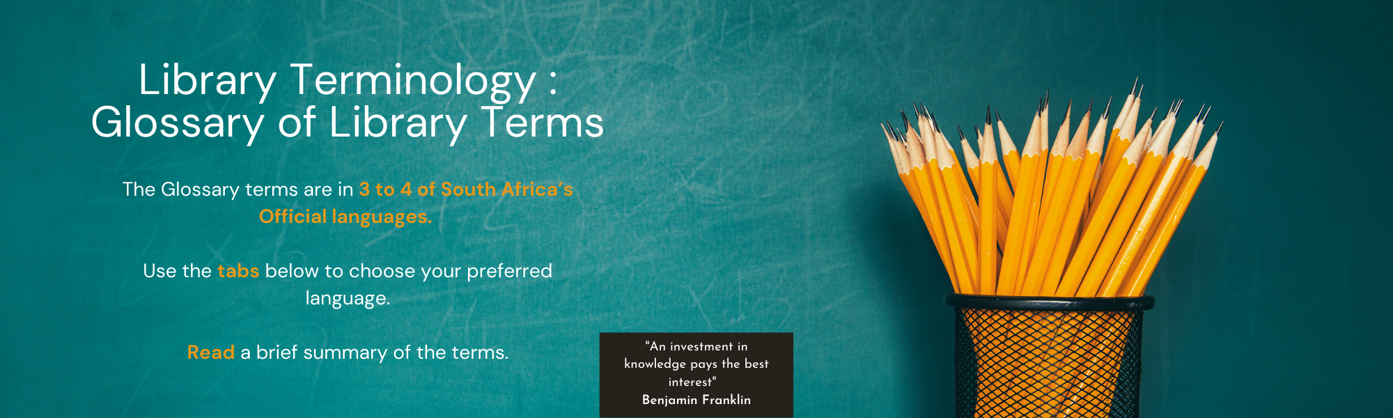 UWC Glossary - UWC Library Services